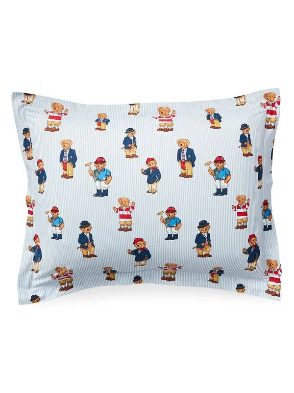 Ralph Lauren Teddy Bear Stripe 3-piece Comforter Set