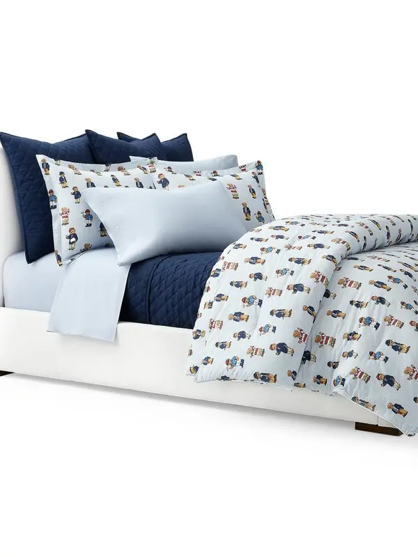 Ralph Lauren Teddy Bear Stripe 3-piece Comforter Set