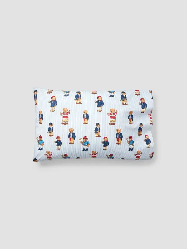 Ralph Lauren Teddy Bear Stripe 4-piece Sheeting Set