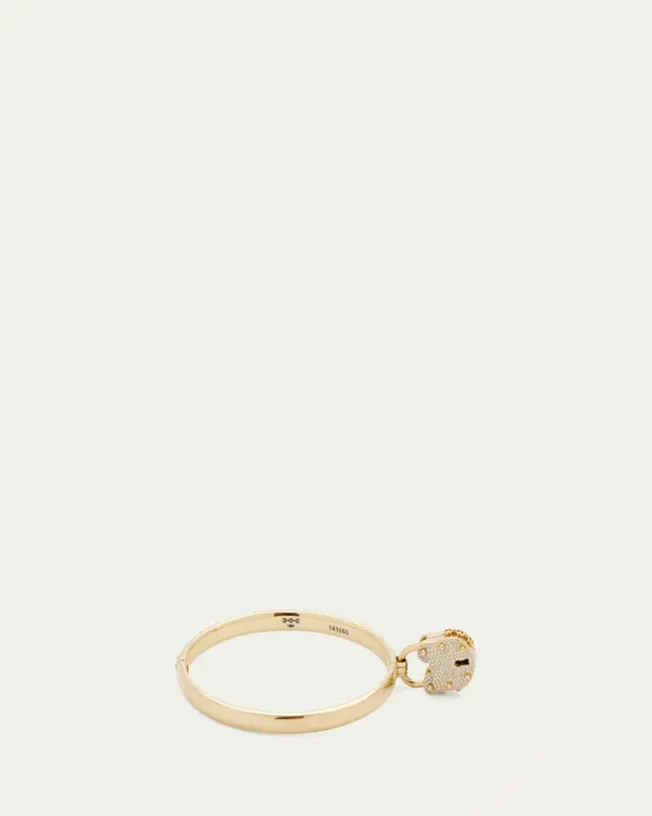 Hoorsenbuhs 18k Yellow Tri-link Bangle Bracelet