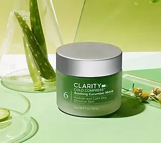 CLARITYRX Cold Compress Soothing Cucumber Mask