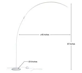 BRIGHTECH Sparq Arc 67'h Led Arc Floor Lamp