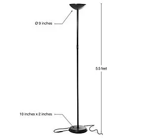 BRIGHTECH Skylite 65'h Led Uplight Torchiere Fl Oor Lamp