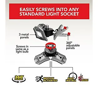 BELL & HOWELL Bell + Howell Triburst Active Deluxe Multi-dire Ctional Light