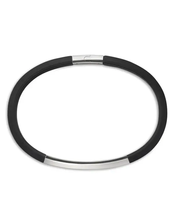 David Yurman Streamline Id Bracelet - Black/silver