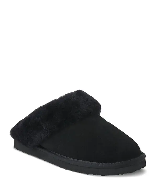 Whistles Emilia Shearling Cuff Slippers
