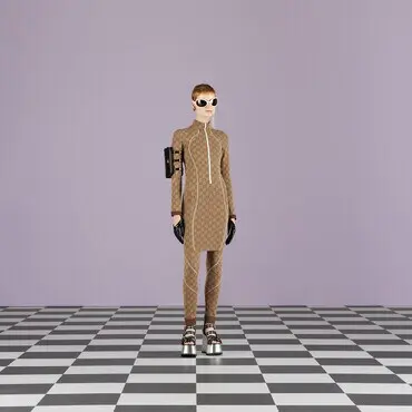Gucci Gg Jersey Jacquard Dress Ready-to-wear