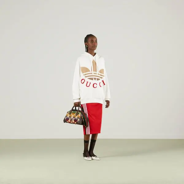 Gucci Adidas X Jersey Hooded Sweatshirt Ready-To-Wear - White