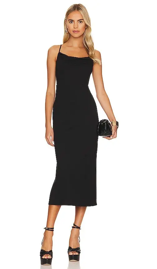 house of harlow bodycon dress Solid Knitted Two Piece Outfits with Belt Loose Long Cardigan + Striped Halter Bodycon Dress High Quality Green / One Size main image 0
