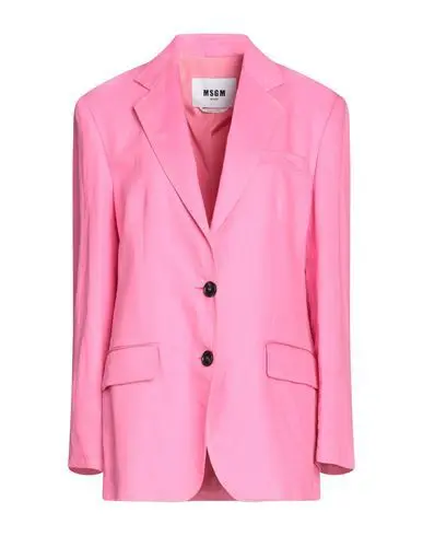MSGM Blazer In Linen And Lyocell