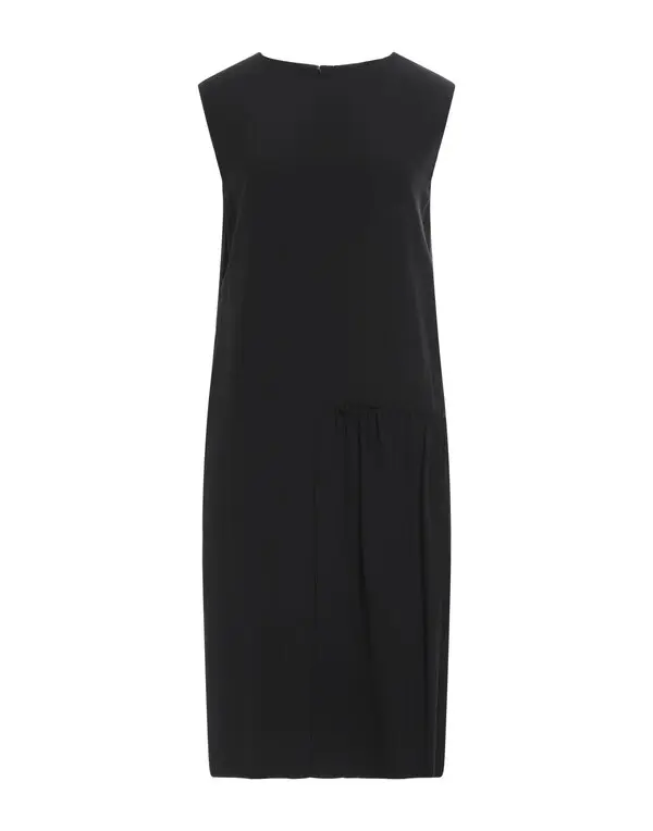 FERRAGAMO Silk Midi Dress - Black