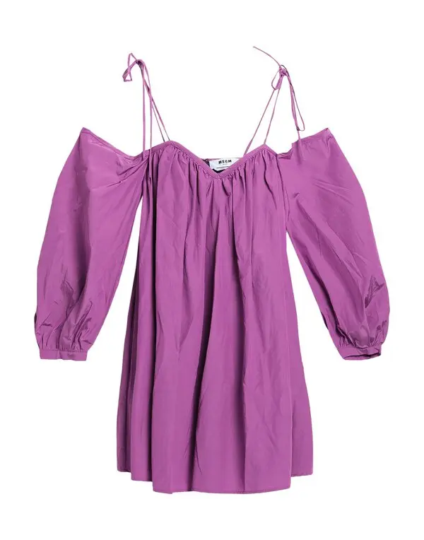 MSGM Mini Flared Dress - Purple