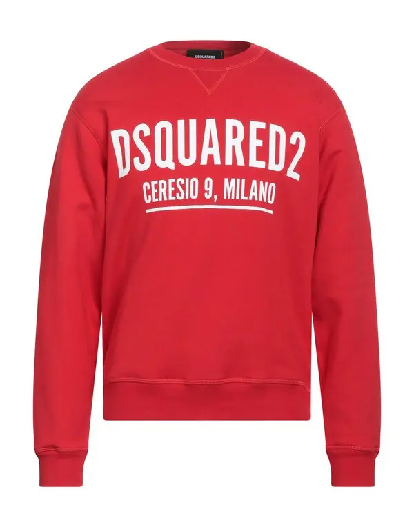 Dsquared2 Cotton Fleece Sweatshirt - Red