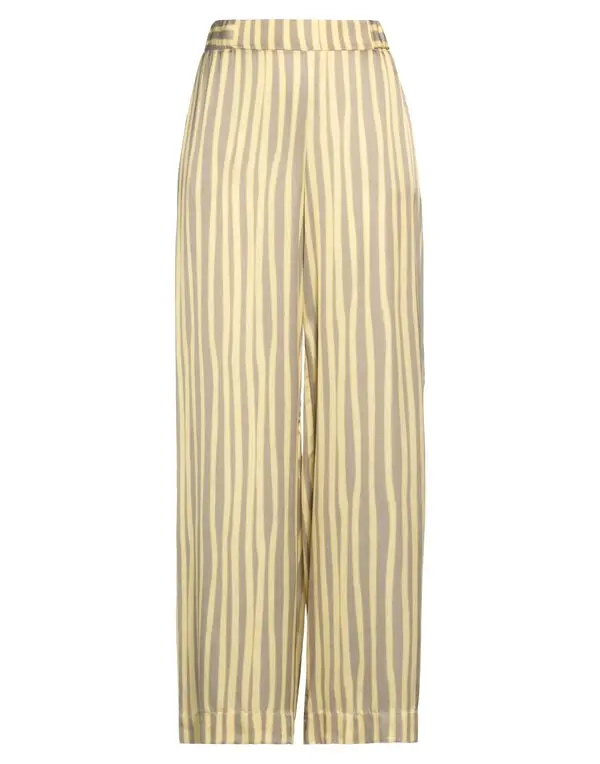 OTTOD'AME Striped Straight Leg Trousers - Grey