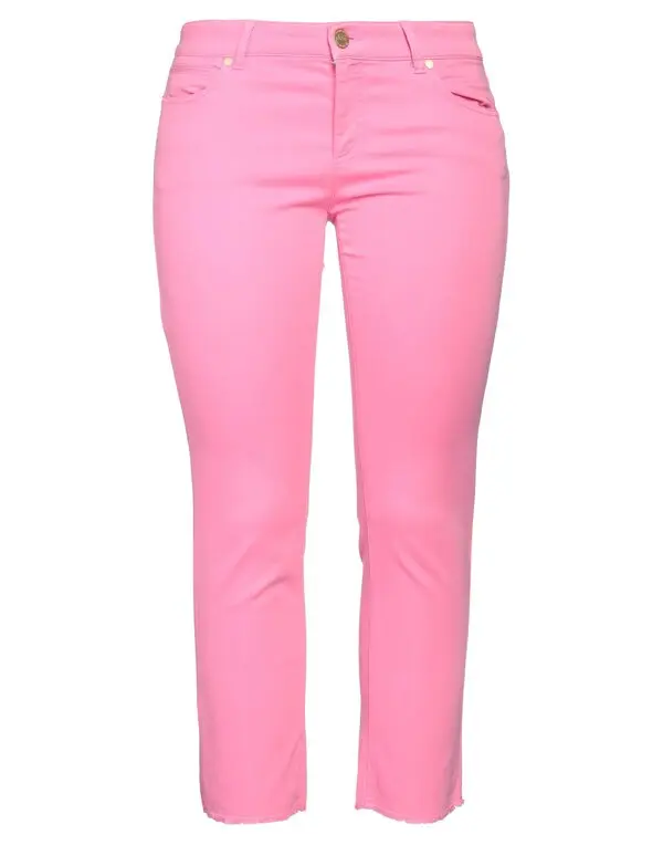 Seductive Woven Skinny Pants - Pink