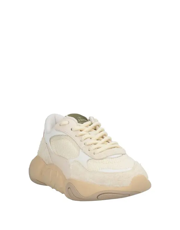 Valentino Garavani Leather And Textile Sneakers