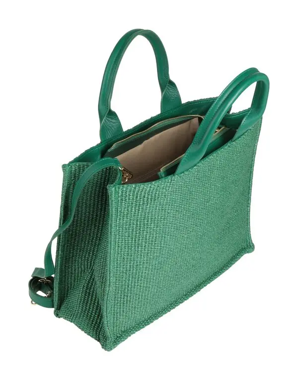 MARC ELLIS Textile And Leather Tote - Green
