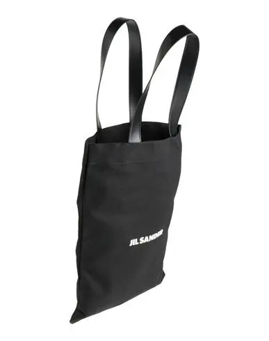 JIL SANDER Textile And Leather Shopper - Black