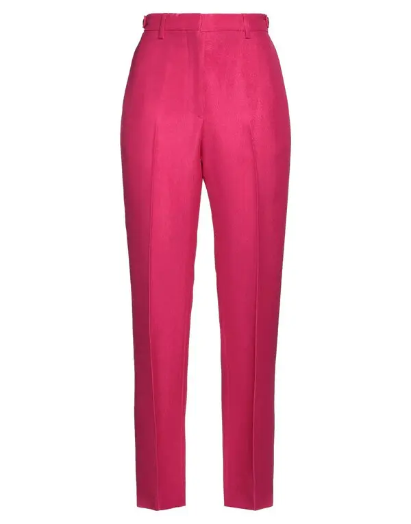 MSGM Viscose Straight Leg Pants - Pink