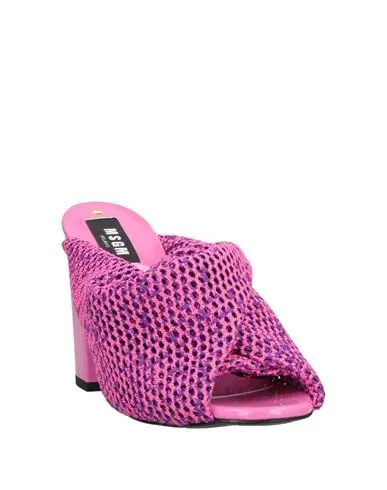 MSGM Textile Fiber Slides - Pink