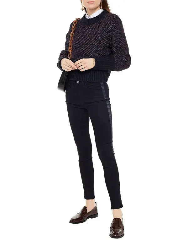 Veronica Beard Skinny Jeans With Side Seam Stripes
