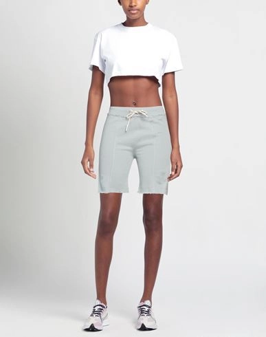 Helmut Lang Cotton Sweatshirt Fleece Bermuda Shorts - Sky Blue
