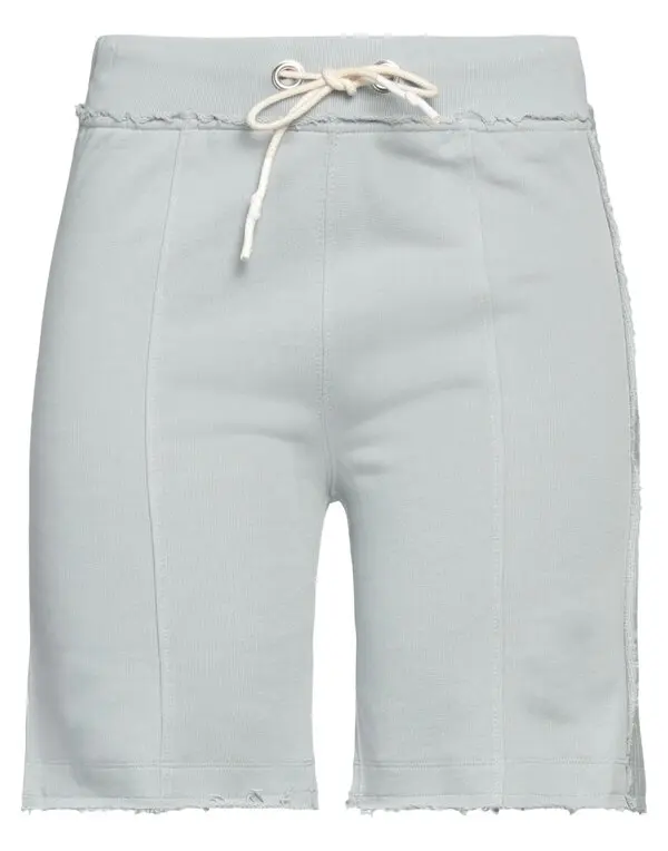 Helmut Lang Cotton Sweatshirt Fleece Bermuda Shorts - Sky Blue