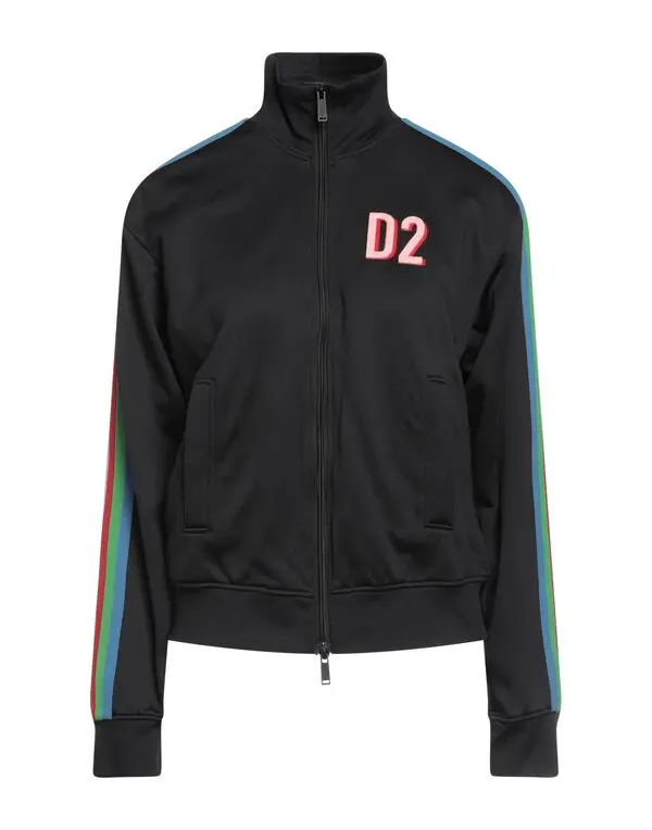 Dsquared2 Sweatshirt In French Terry With Logo - Black