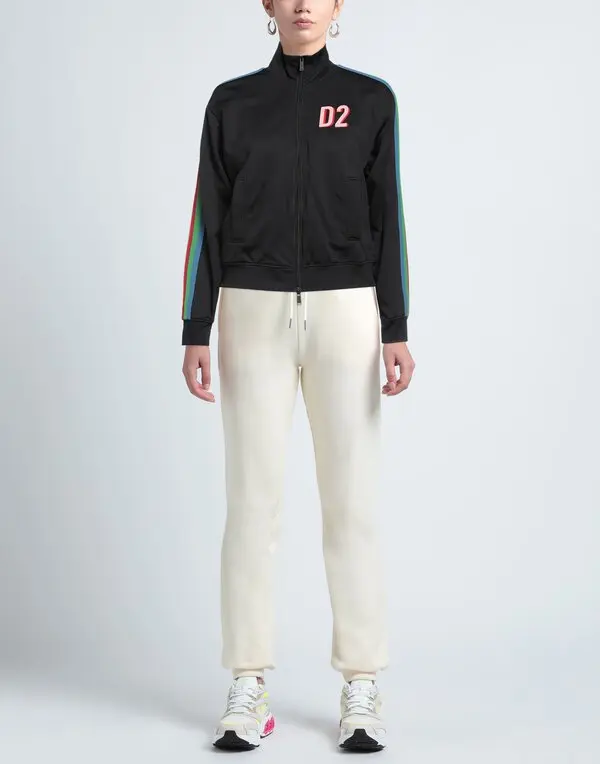 Dsquared2 Sweatshirt In French Terry With Logo - Black