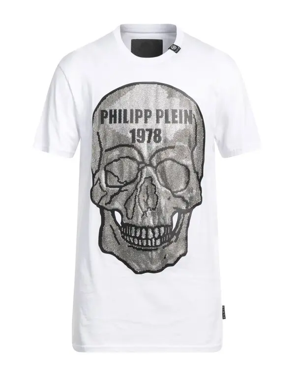 Philipp Plein T-shirt Size Cotton, Fiberglass - White