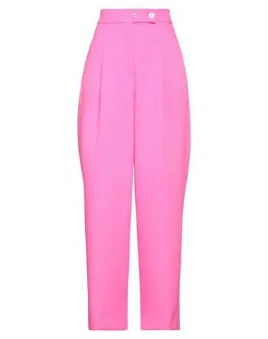 VICOLO High-waisted Straight Leg Pants - Fuchsia