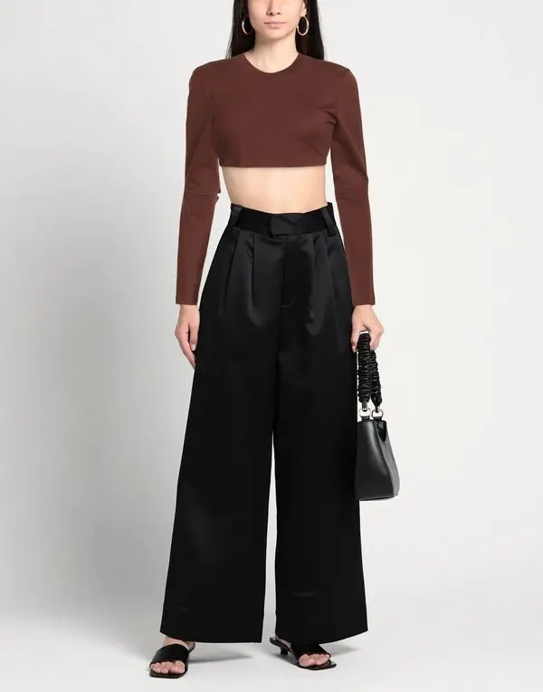 Jacquemus Cotton Jersey Crop Top - Brown