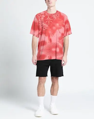 MARCELO BURLON COUNTY OF MILAN T-shirt Lime Size Cotton, Polyester - Red