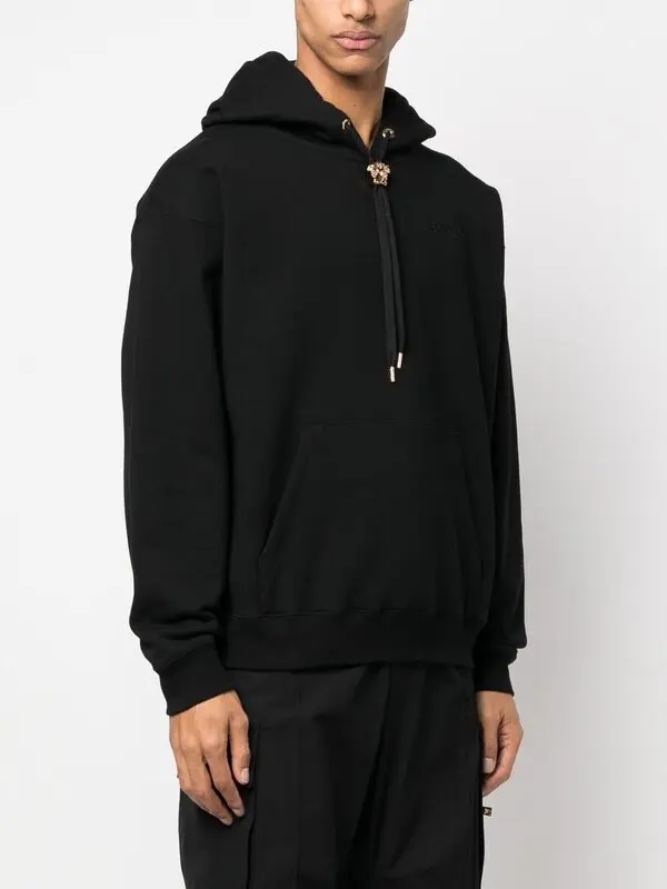 Versace La Medusa Cotton Hoodie - Black