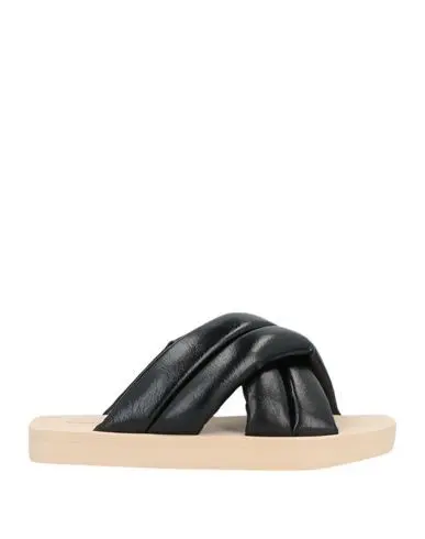 Proenza Schouler Leather Flat Sandals - Black