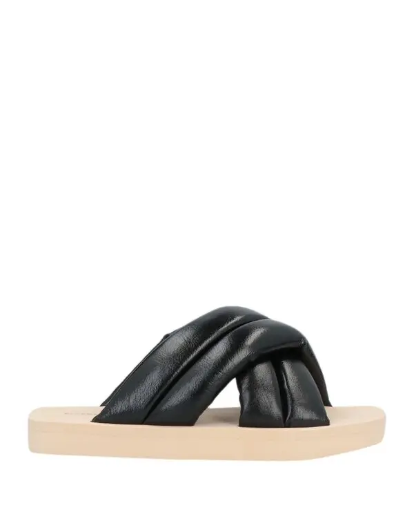 Proenza Schouler Leather Flat Sandals - Black