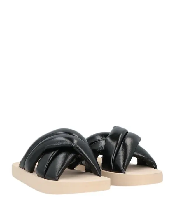 Proenza Schouler Leather Flat Sandals - Black
