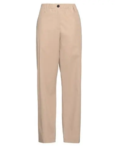 MSGM Wide Leg Twill Pants - Beige