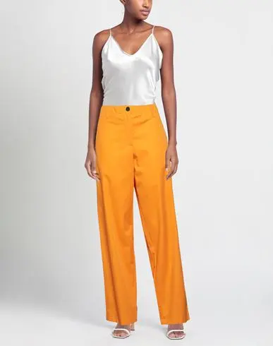 MSGM Wide Leg Twill Pants