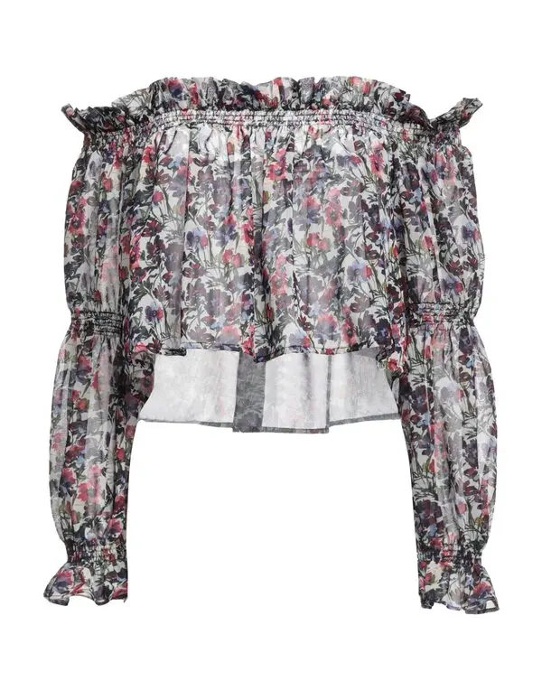 GAËLLE PARIS Floral Print Off-the-shoulder Top