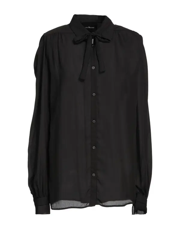 John Richmond Bow-tie Neck Crepe Shirt