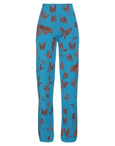 KAOS Floral Print Pants - Bright Blue