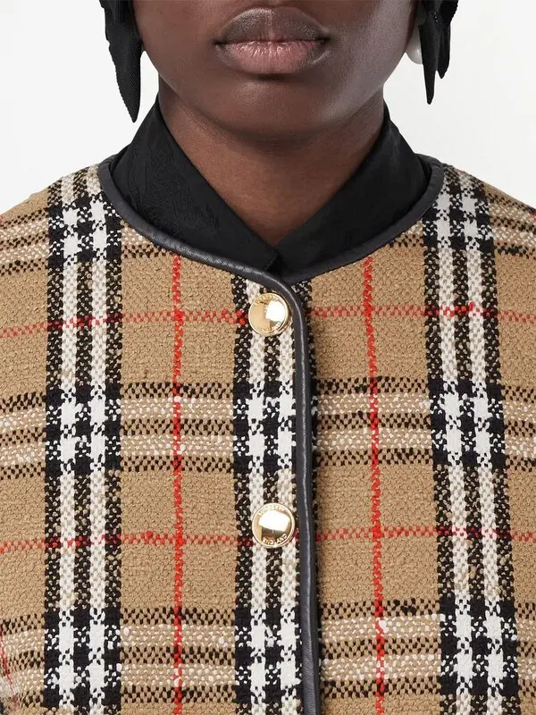 Burberry Vintage Check Bouclé Jacket - Neutrals