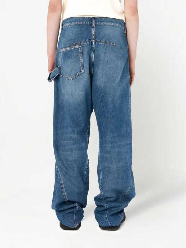 JW Anderson Oversized Twisted Wide-leg Jeans