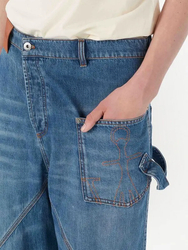 JW Anderson Oversized Twisted Wide-leg Jeans