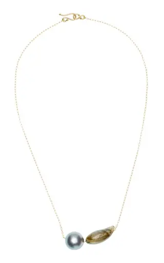 TEN THOUSAND THINGS 18k Yellow Gold Tahitian Pearl Necklace