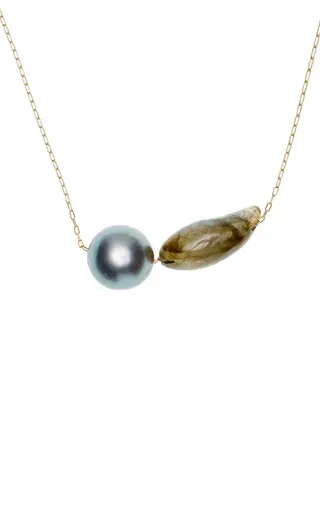 TEN THOUSAND THINGS 18k Yellow Gold Tahitian Pearl Necklace