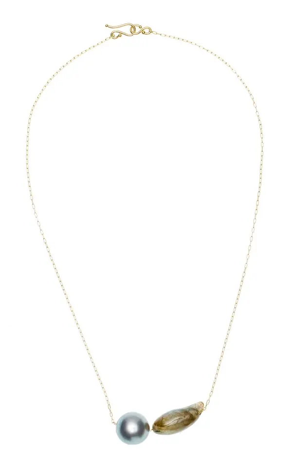 TEN THOUSAND THINGS 18k Yellow Gold Tahitian Pearl Necklace