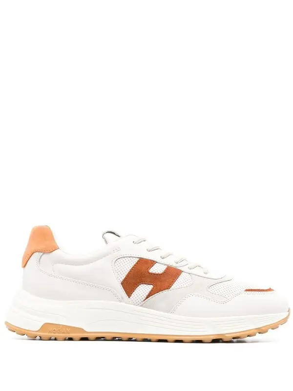 Hogan Logo-patch Low-top Sneakers - Neutrals