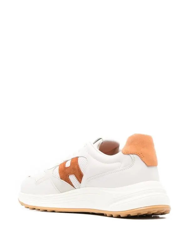 Hogan Logo-patch Low-top Sneakers - Neutrals